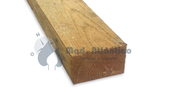 Barrotes de Pinho Tratado Tosco – 2500 x 100 x 70 mm | Mad. Atlântico ...